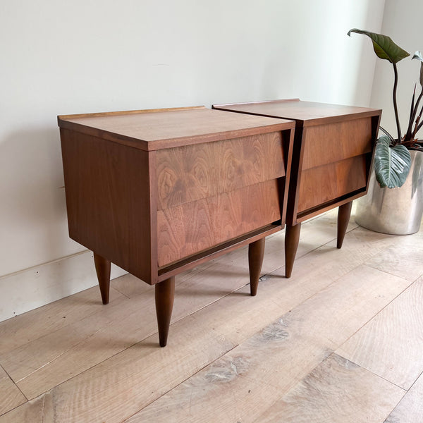 Pair of Louvered Front Nightstands – Atomic Furnishing & Design