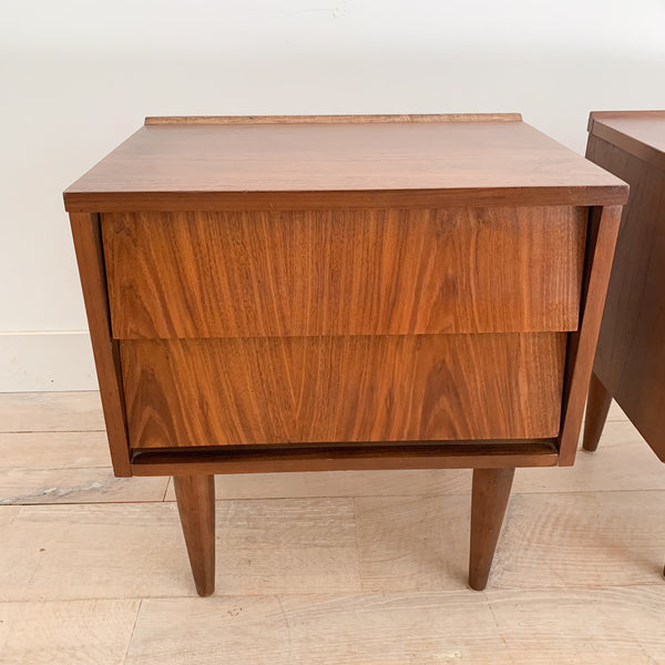 Pair of Louvered Front Nightstands – Atomic Furnishing & Design