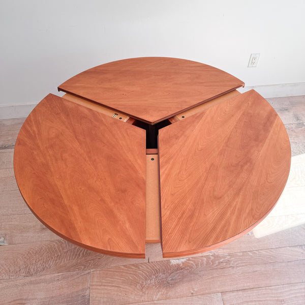 Danish Cherry Sliding Expandable Table with Pop Out Leaves by Skovby ...