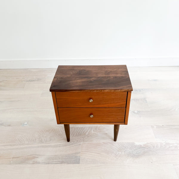 Harmony House Nightstand w/ New Solid Top – Atomic Furnishing & Design