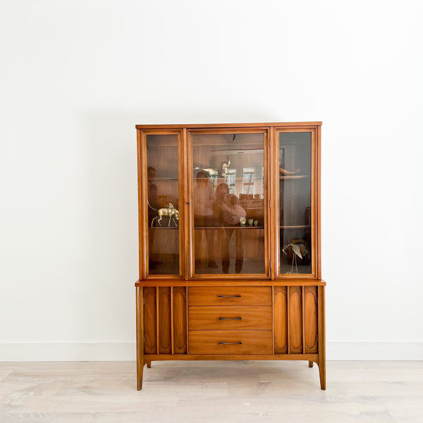 Mid Century Modern Walnut Hutch – Atomic Furnishing & Design