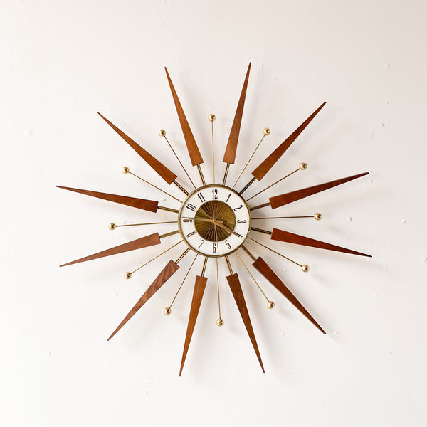 Mid Century Starburst Clock – Atomic Furnishing & Design