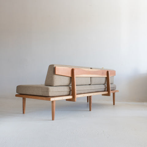 Mid Century Inspired Cherry Sofa – Atomic Furnishing & Design