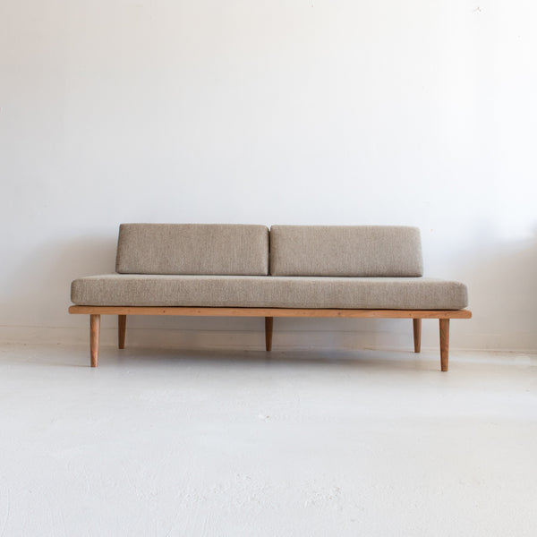 Mid Century Inspired Cherry Sofa – Atomic Furnishing & Design