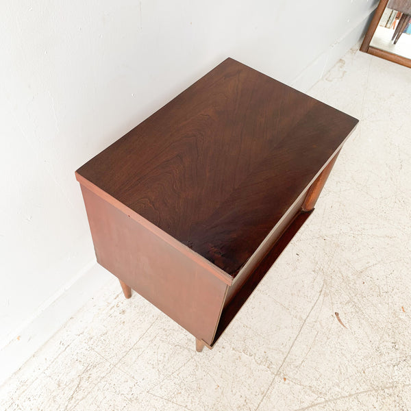 Mid Century Dark Cherry Nightstand – Atomic Furnishing & Design