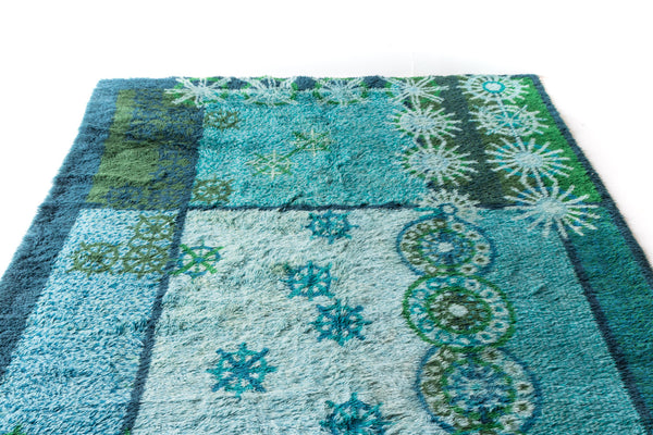 Large Blue/Green Rya – Atomic Furnishing & Design