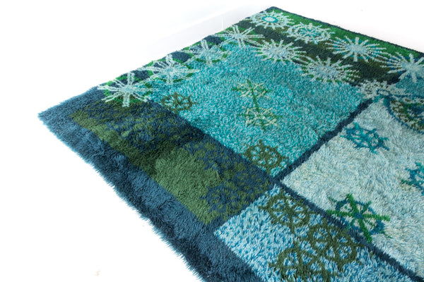 Large Blue/Green Rya – Atomic Furnishing & Design