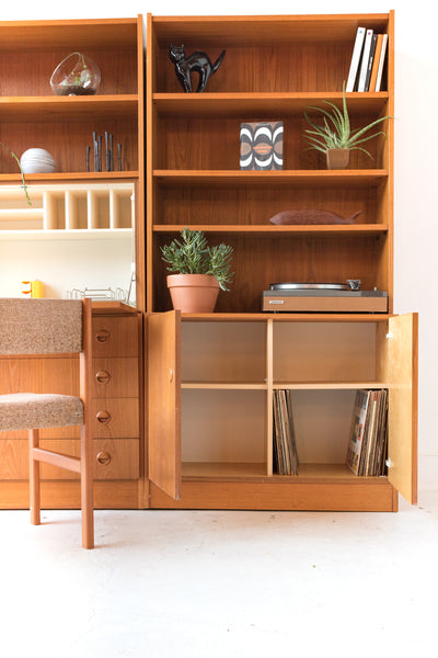 Teak Wall Unit - Made in Belgium – Atomic Furnishing & Design