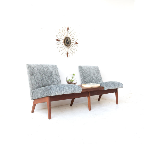 Mid Century Gunlocke 2 Seater Waiting Room/Entryway Bench – Atomic ...
