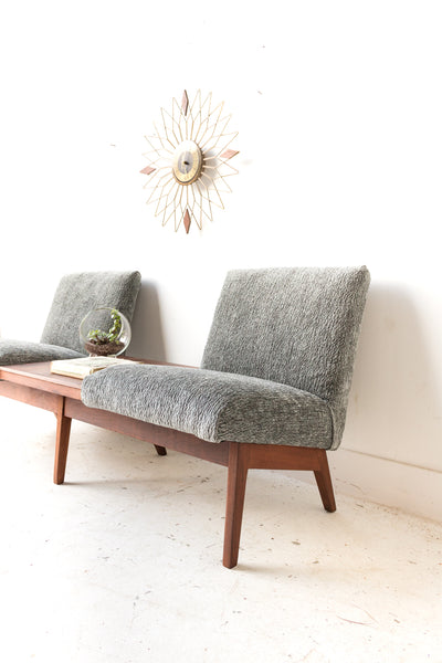 Mid Century Gunlocke 2 Seater Waiting Room/Entryway Bench – Atomic ...