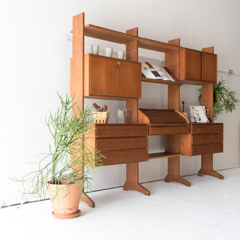 Walnut Wall Unit – Atomic Furnishing & Design
