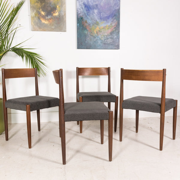 Set of 4 Frem Rojle Danish Teak Dining Chairs – Atomic Furnishing & Design