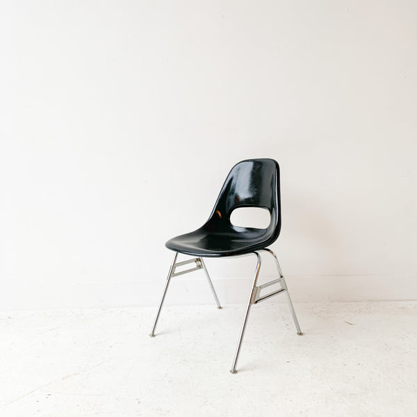Vintage Black Shell Chair – Atomic Furnishing & Design