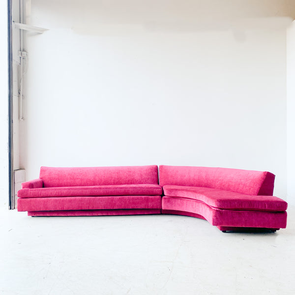 Sectional Sofa Pink Fuchsia | Baci Living Room