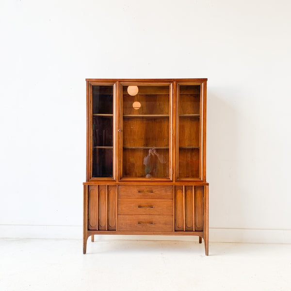 Mid Century Modern Sculpted Front Hutch – Atomic Furnishing & Design