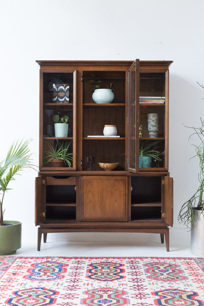 Mid Century Modern Walnut Hutch – Atomic Furnishing & Design